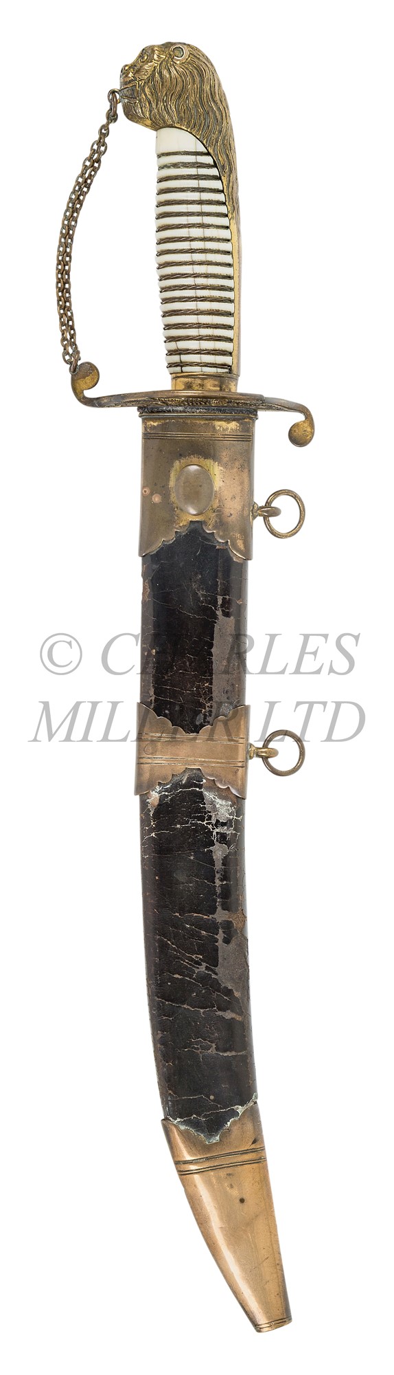 Lot 120 - Ø A NAVAL DIRK, LATE 18TH CENTURY
