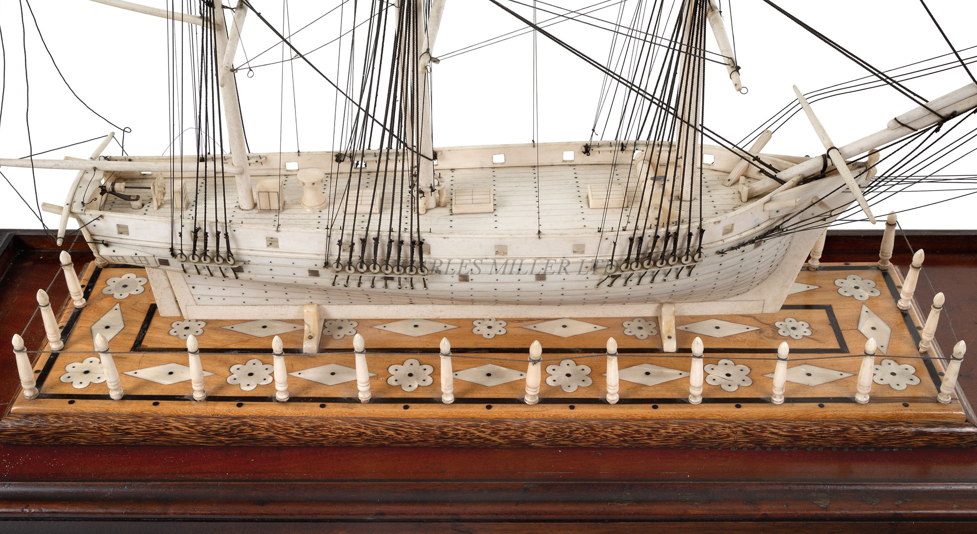 Lot 18 - Ø A FINE AND RARE WHALEBONE MODEL OF A