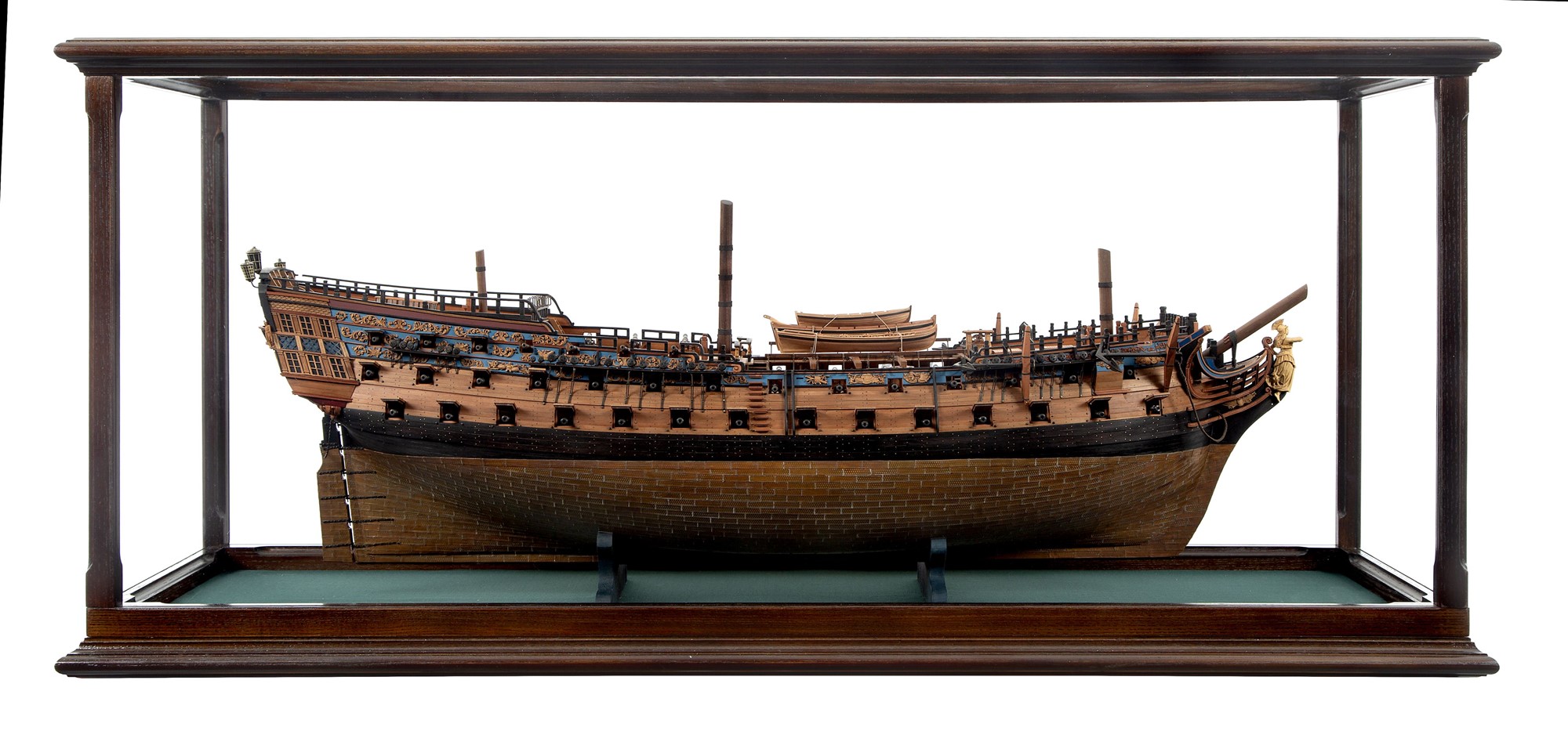 Lot 124 - A FINE 1:64 SCALE MODEL OF THE 74-GUNSHIP