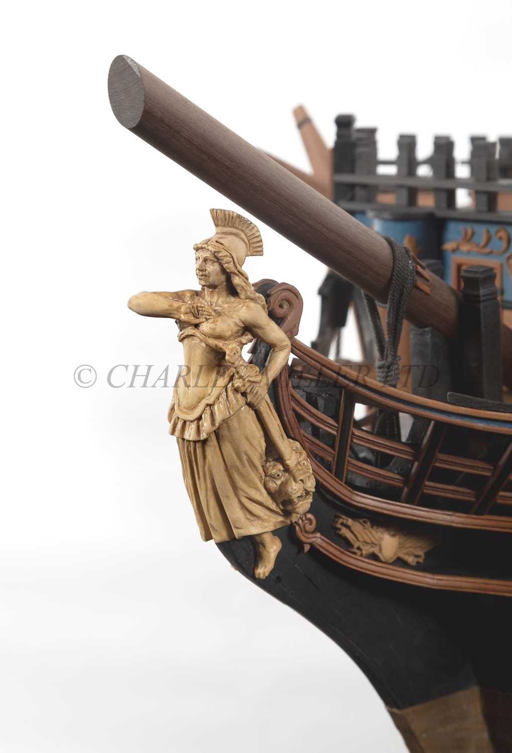 Lot 124 - A FINE 1:64 SCALE MODEL OF THE 74-GUNSHIP