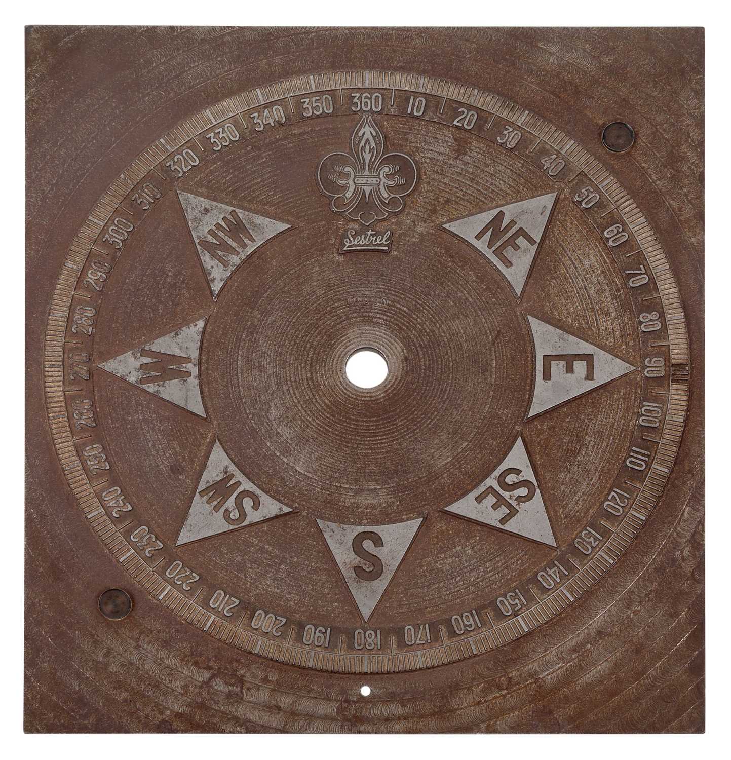 Lot 118 - A MASTER COMPASS-CARD PRINTING PLATE BY