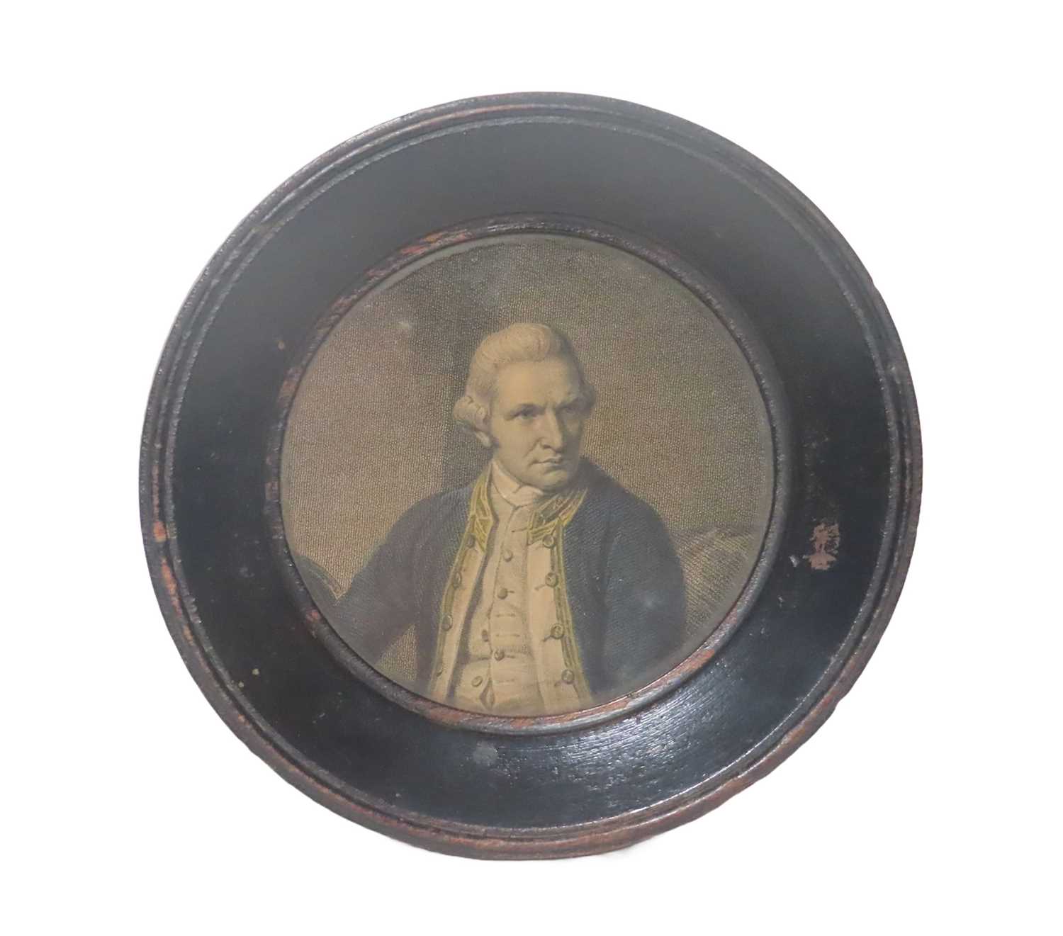 Lot 49 - A HAND-COLOURED ENGRAVING OF "CAPTAIN JAMES