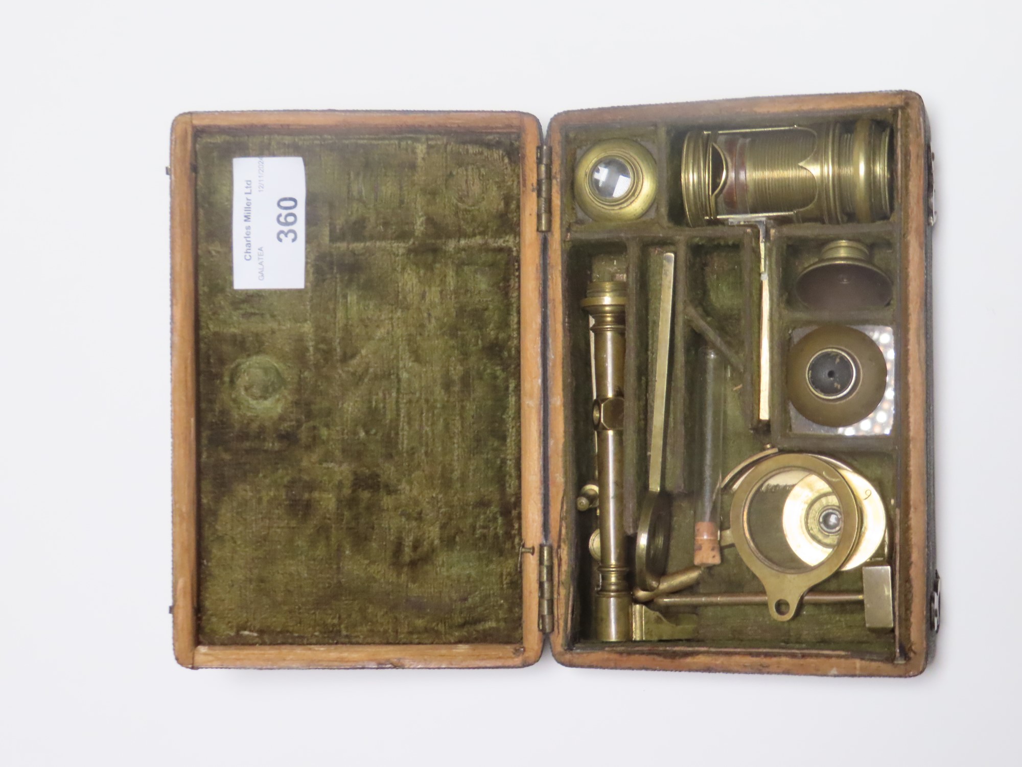 Lot 360 - A POCKET MICROSCOPE COMPENDIUM BY DOLLOND,