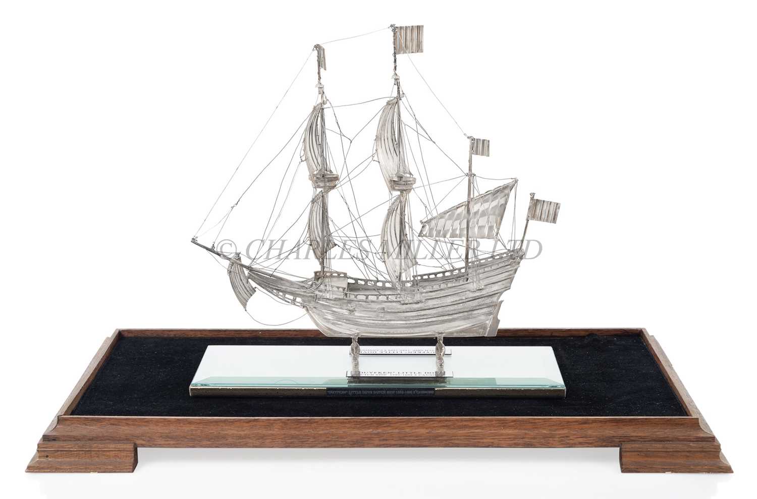Lot 176 - A MODERN WHITE METAL MODEL OF THE DUTCH