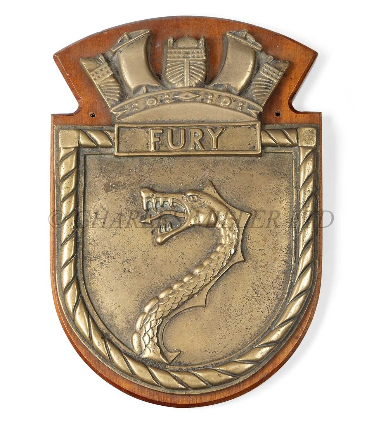 Lot 317 - THE OFFICIAL PATTERN SCREEN BADGE FROM H.M.S.
