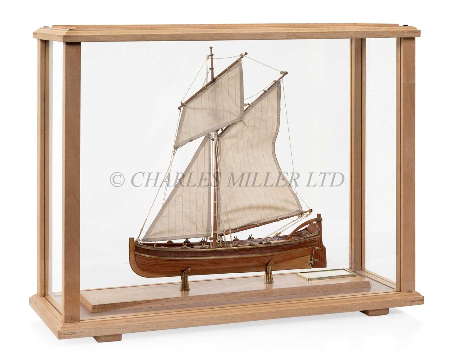 Lot 211 - A 1:48 SCALE SAILING AND PULLING LONGBOAT OF