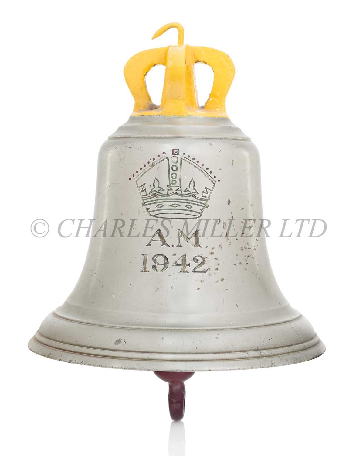 Lot 291 - AN AIR MINISTRY RAF SCRAMBLE BELL, 1942