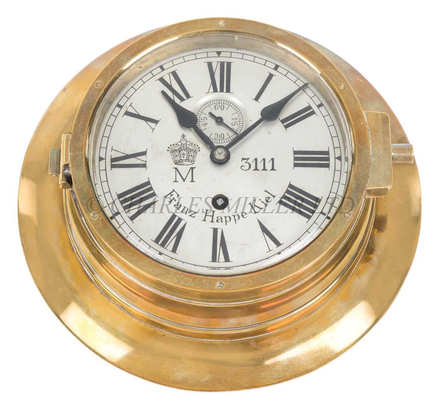 Lot 265 - A RARE KAISERMARINE U-BOAT BULKHEAD CLOCK
