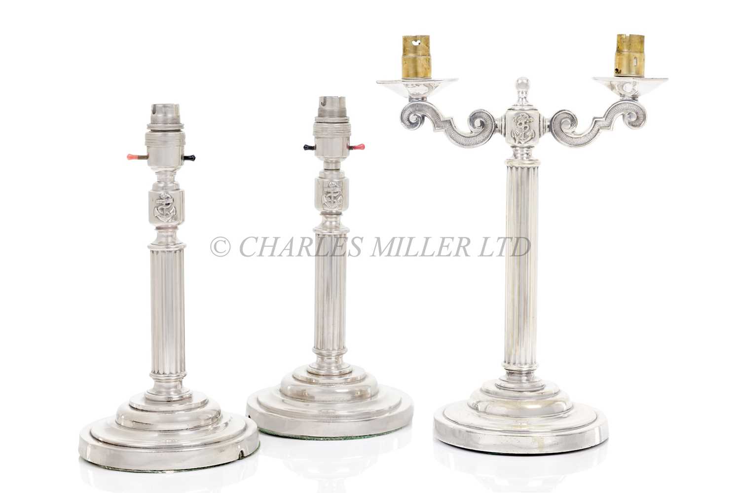 Lot 242 - A SET OF ADMIRALTY PATTERN WARDROOM