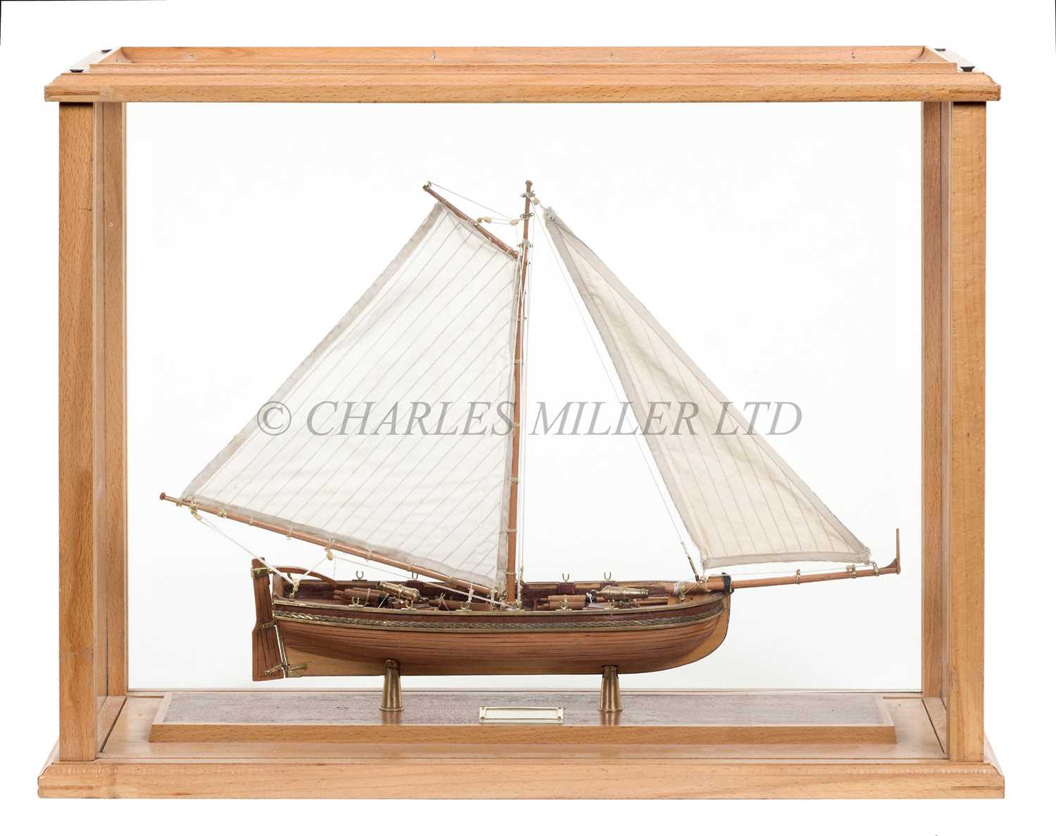 Lot 100 - A 1:48 SCALE SAILING AND PULLING LONGBOAT OF