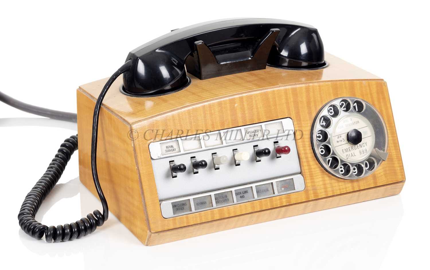 Lot 221 - A RARE INTERCOM TELEPHONE FROM THE H.M.