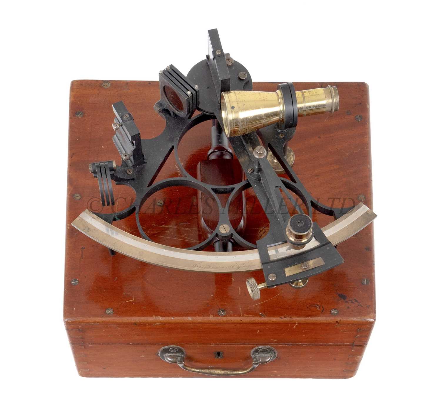 Lot 301 - A 6½IN. RADIUS VERNIER SEXTANT BY WHYTE