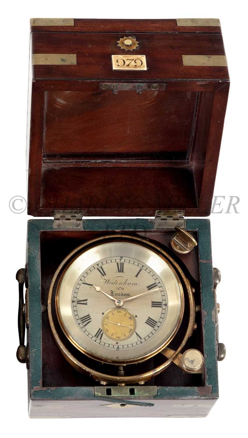 Lot 304 - Ø A SMALL ONE-DAY MARINE CHRONOMETER BY