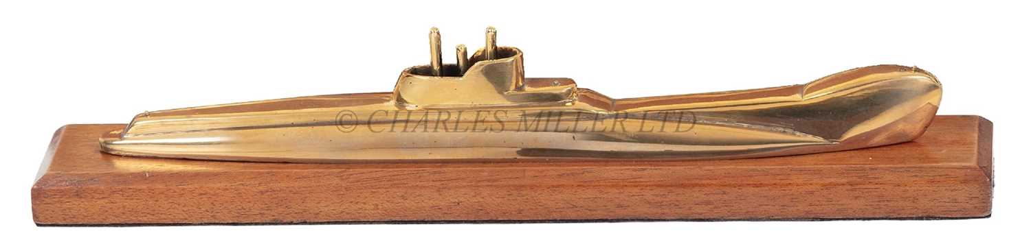 Lot 254 - AN ENGINEER'S BRASS PRESENTATION WATERLINE