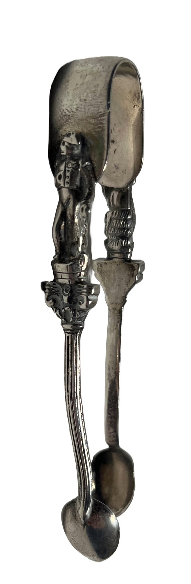 Lot 115 - A PAIR OF NELSON COMMEMORATIVE SILVER SUGAR