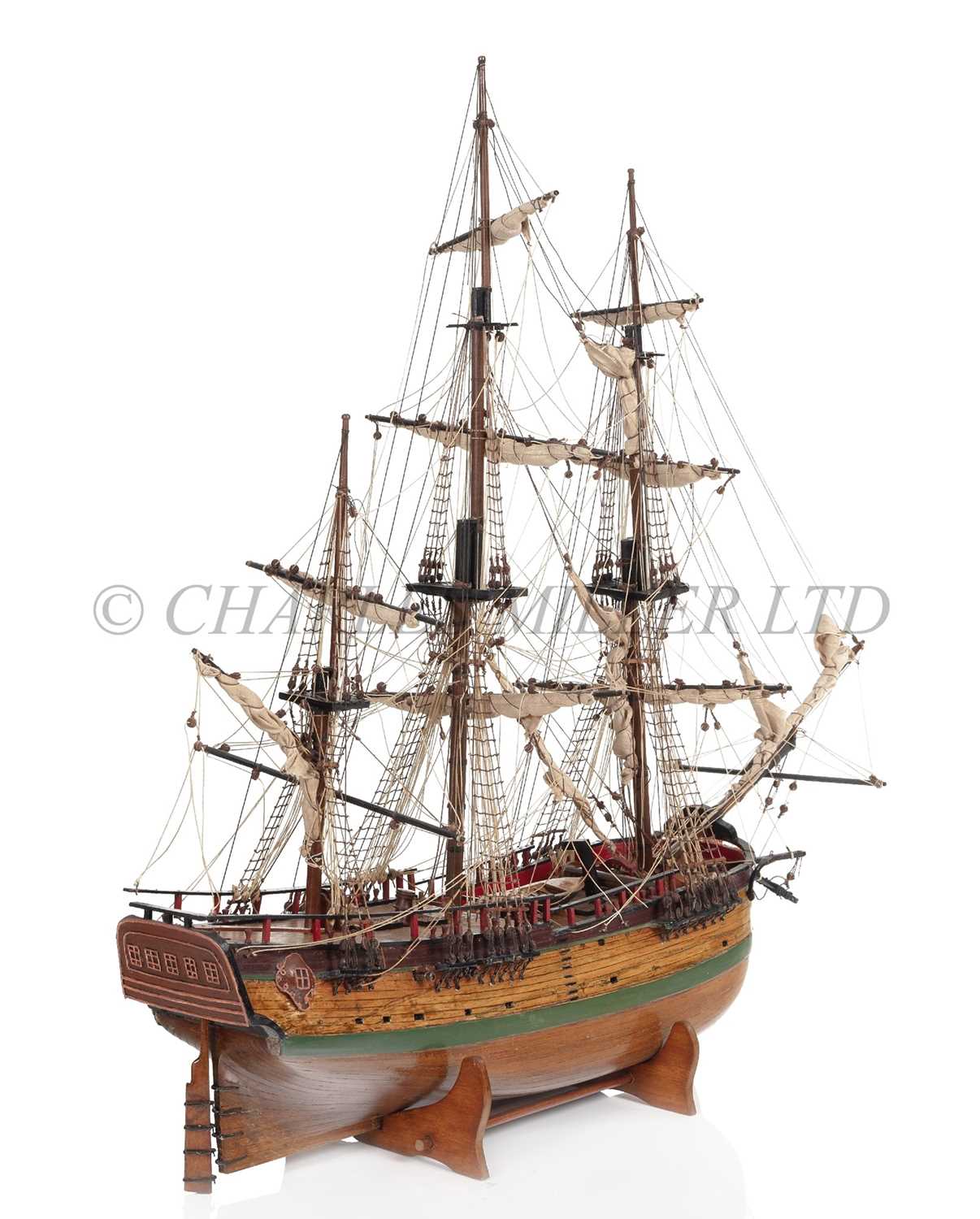Lot 192 - A 19TH CENTURY SAILOR'S MODEL FOR AN ARMED