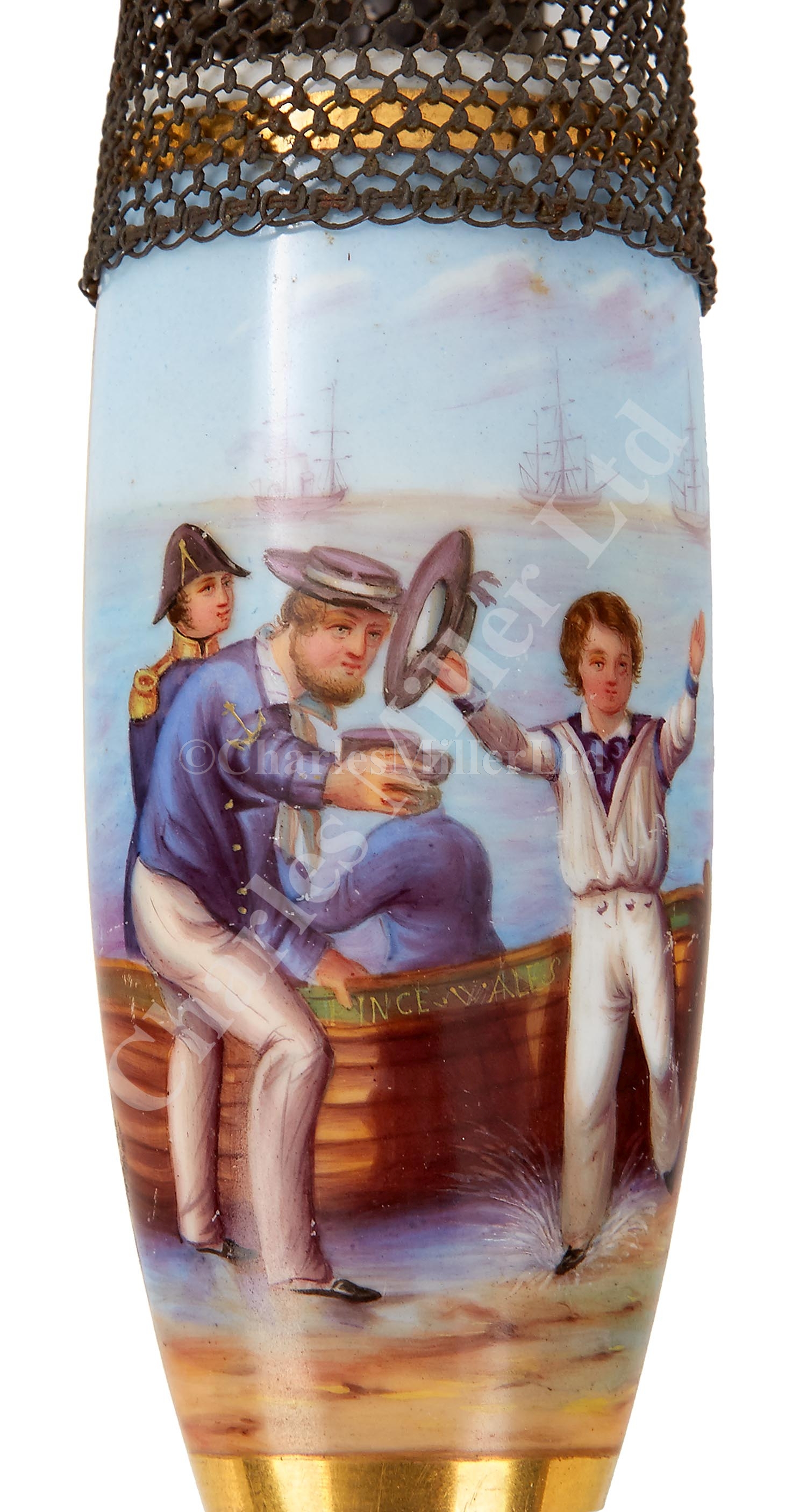 Lot 187 - A RARE CERAMIC PIPE OF THE PRINCE OF WALES,..