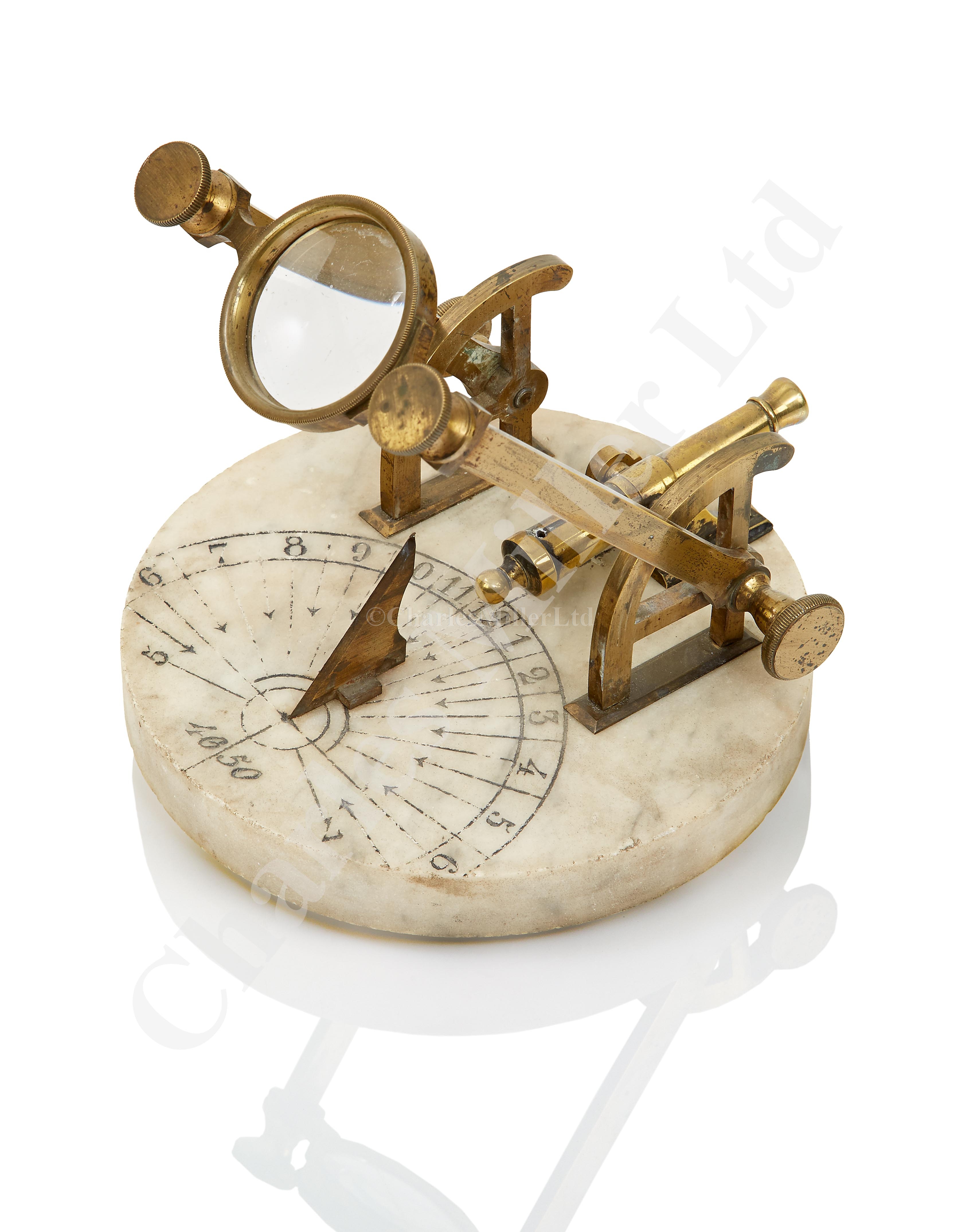 Lot 229 - A NOON DAY CANNON DIAL, PROBABLY FRENCH,