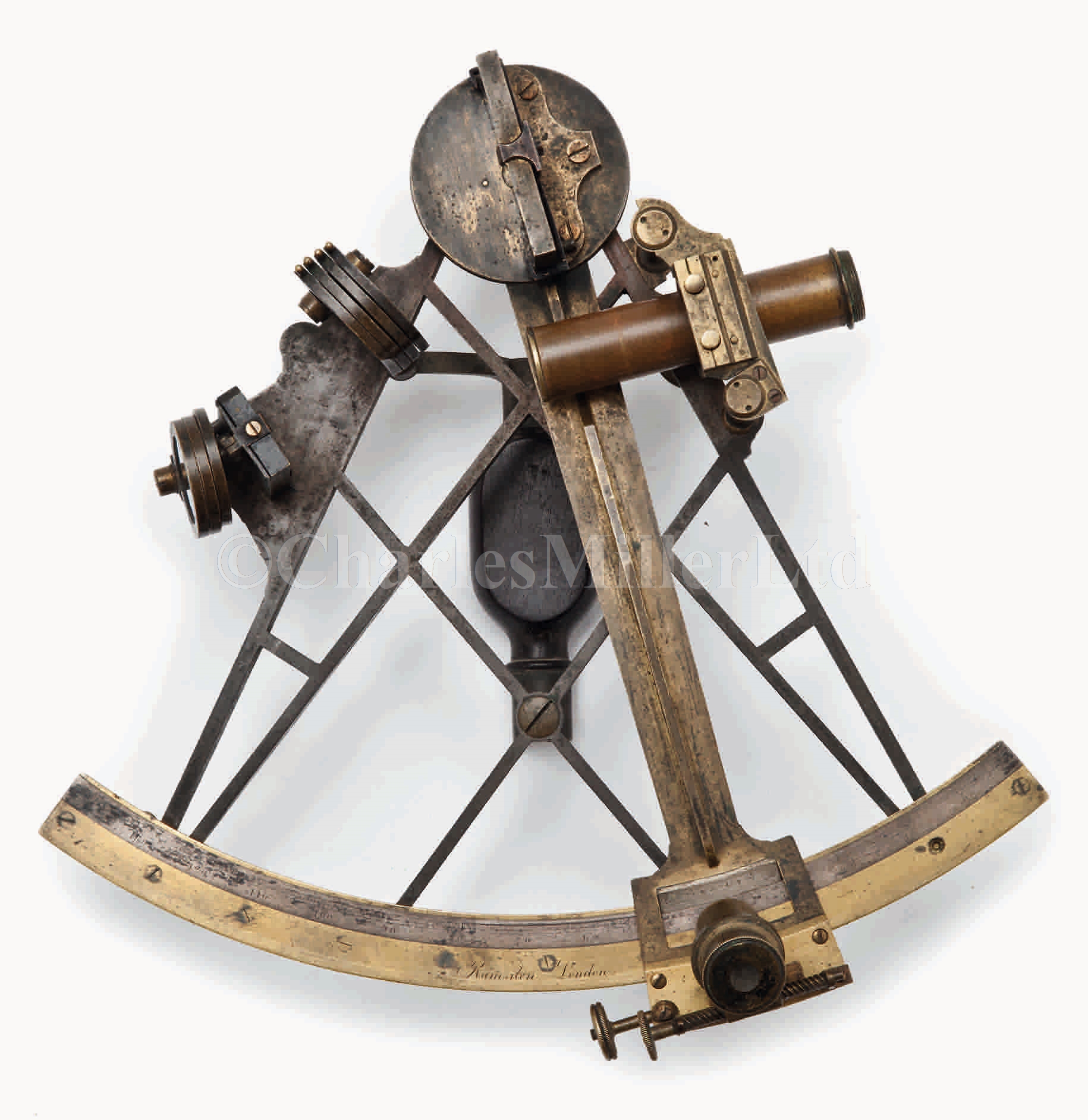 Lot 186 A 8in Vernier Sextant By Jesse Ramsden