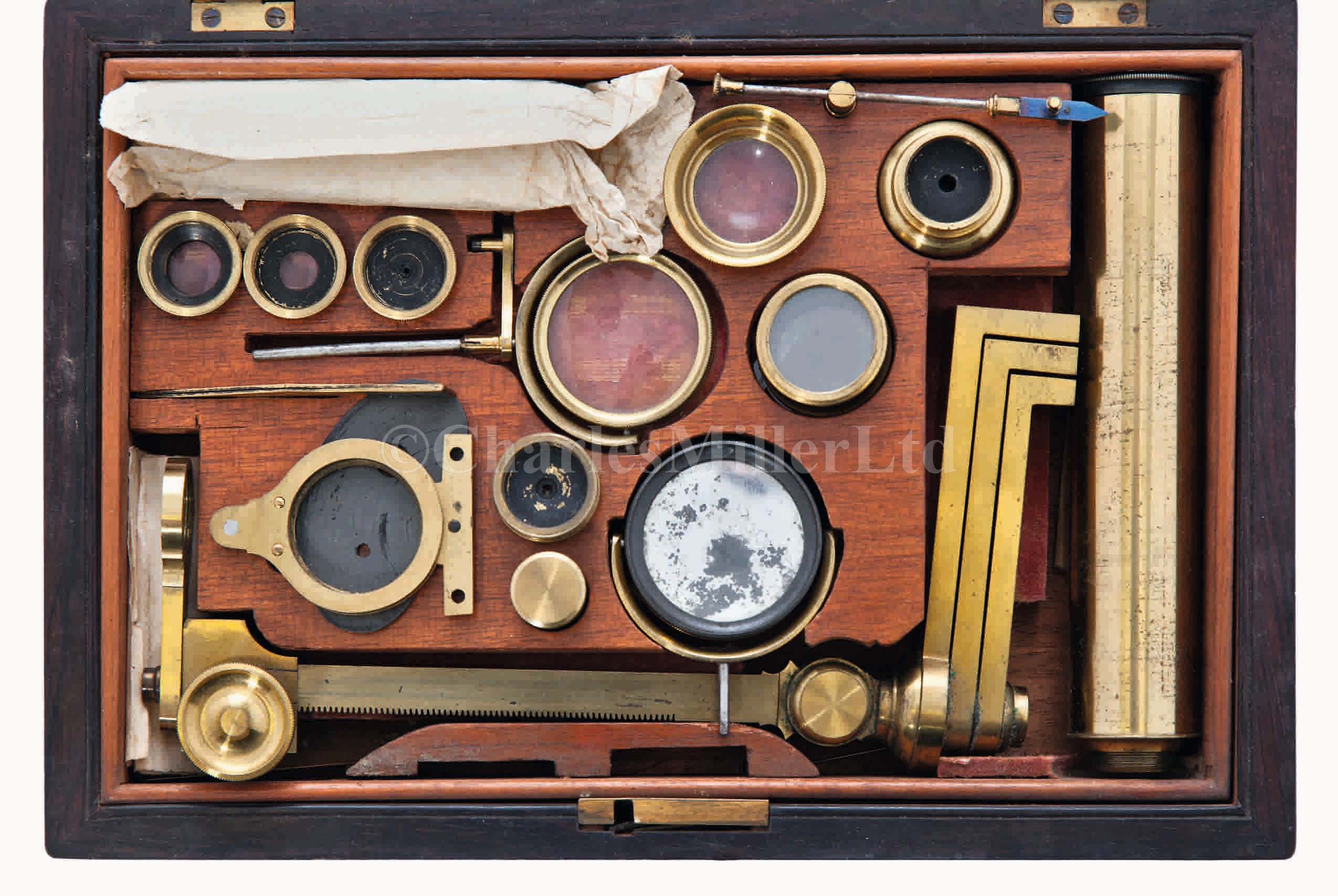 Lot 231 - A 'JONES'S MOST IMPROVED'-TYPE MICROSCOPE...