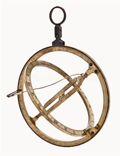Lot 247 - A UNIVERSAL EQUINOCTIAL RING DIAL BY DOLLOND,