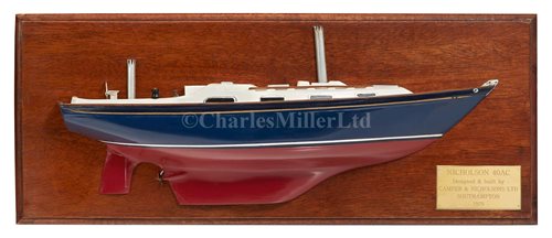 Lot 278 - A 1:24 SCALE HALF-MODEL OF A NICHOLSON 40 AC.