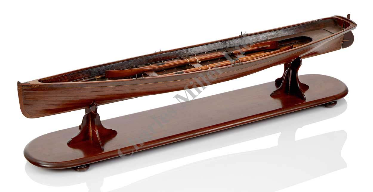 Lot 277 - A FINE 19TH-CENTURY CLINKER BUILT MODEL FOR..