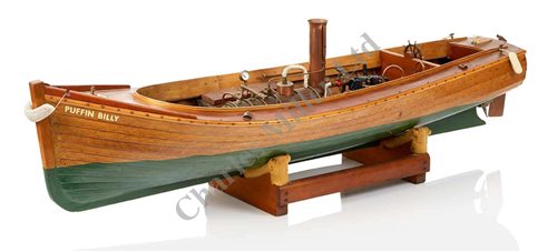 Lot 284 - A LIVE STEAM CLINKER-BUILT RADIO-CONTROLLED..