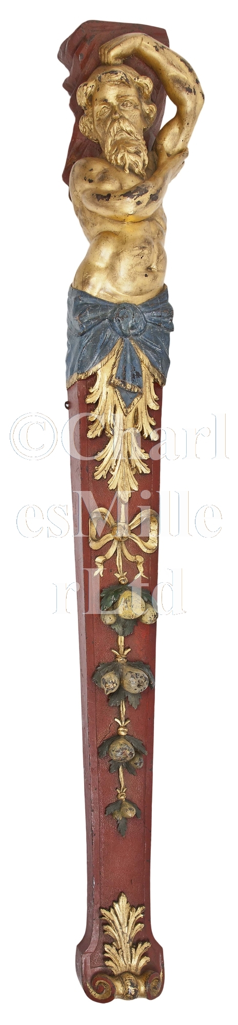 Lot 137 - A HANCING PIECE THOUGHT TO BE FROM A NORTH...