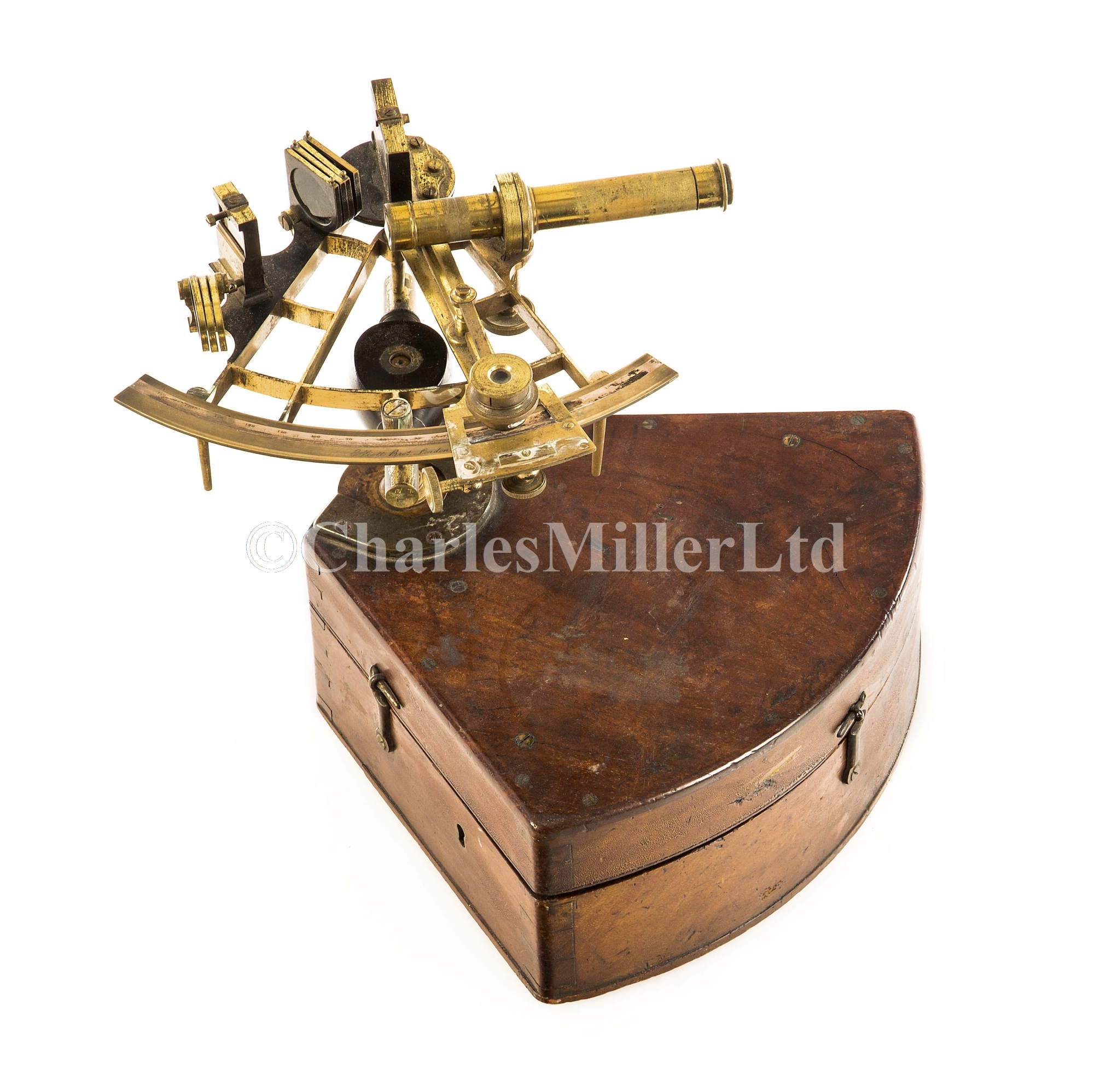 Lot 295 A 5in Radius Vernier Sextant By Elliott