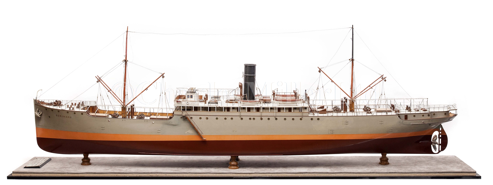 Lot 328 - A BUILDER'S MODEL FOR THE PASSENGER/CARGO...