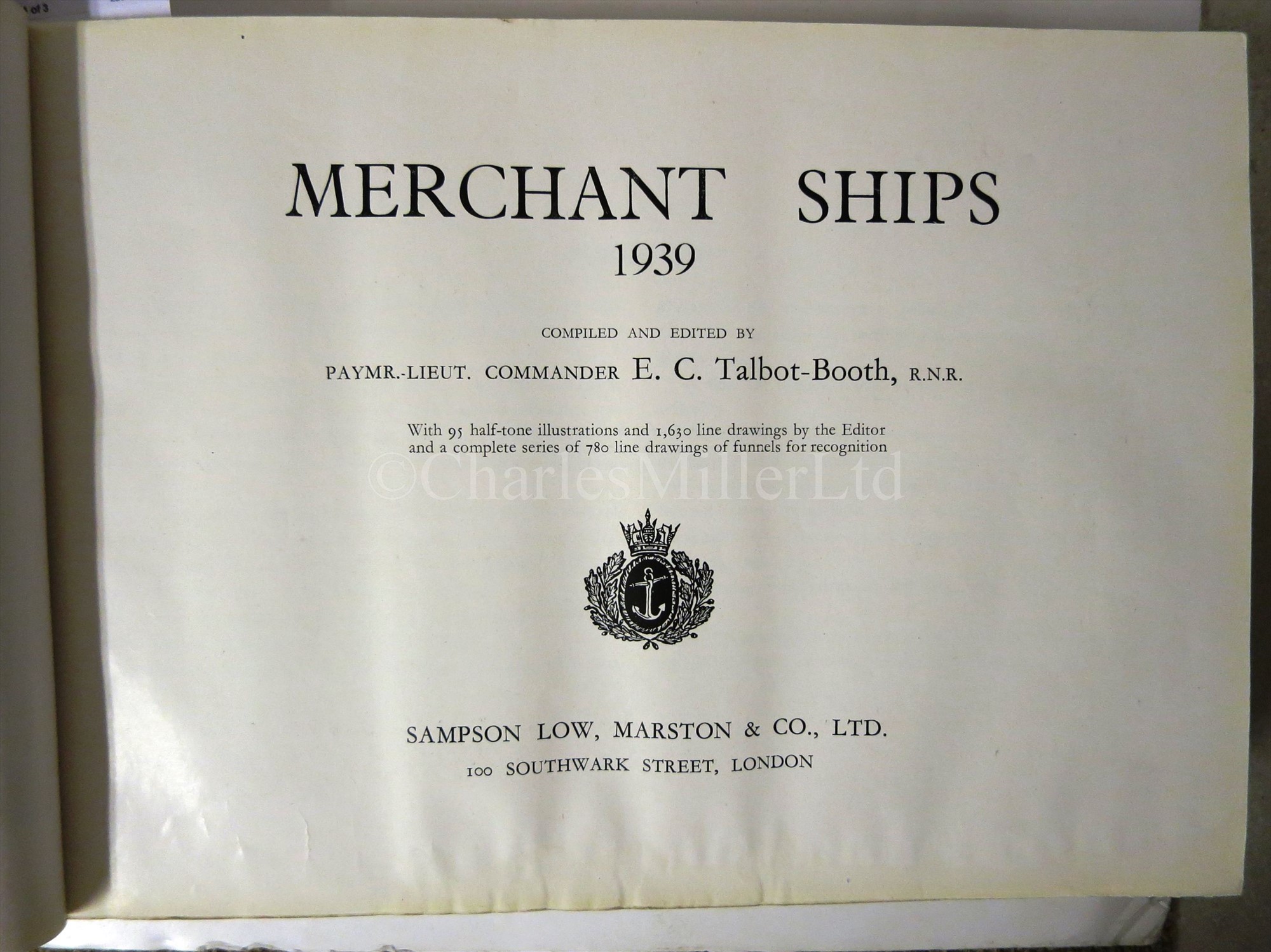 Lot 184 - TALBOT-BOOTH'S "MERCHANT SHIPS", 1939...