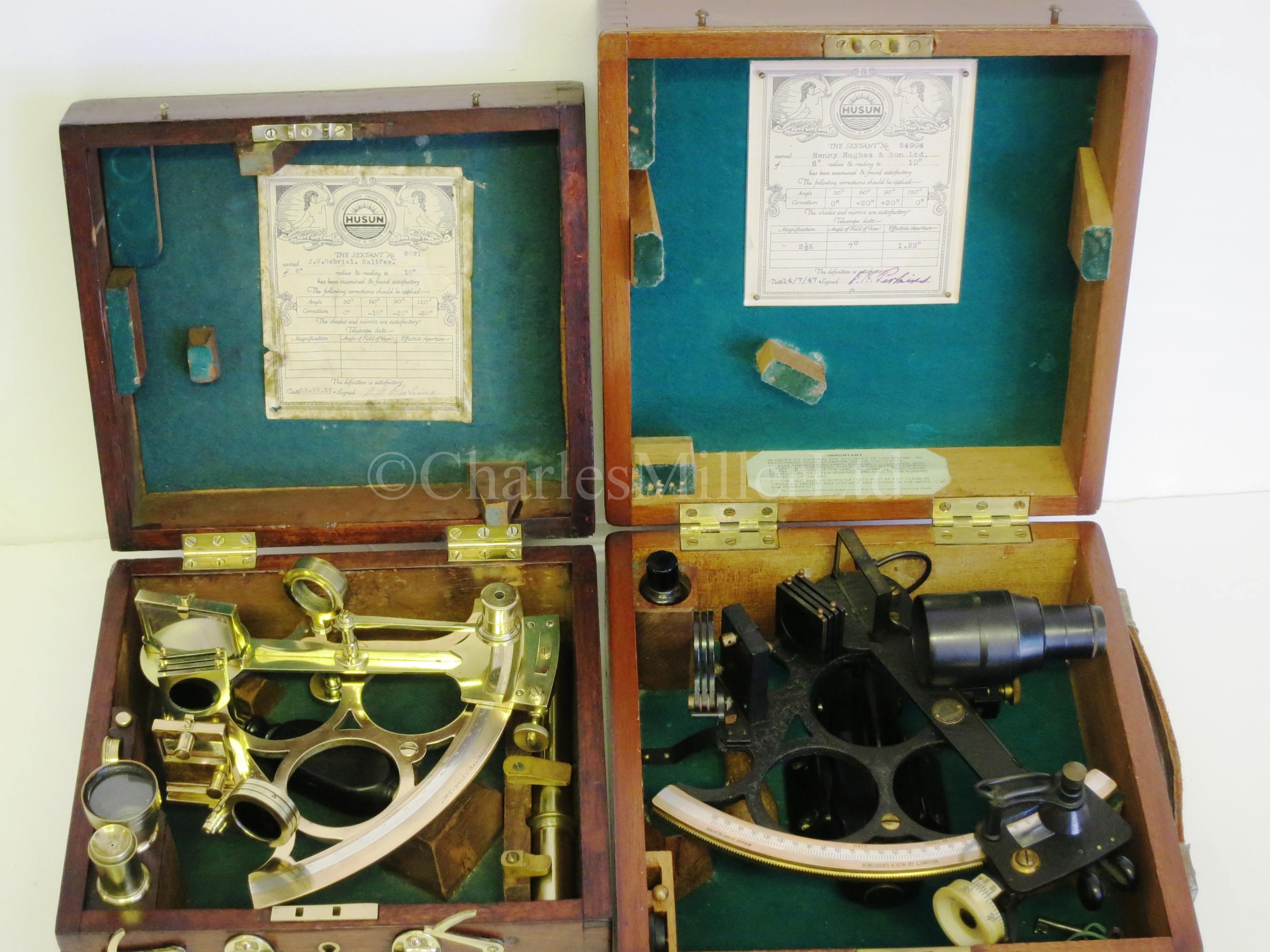 Lot 264 A Three Circle Vernier Sextant By Jw
