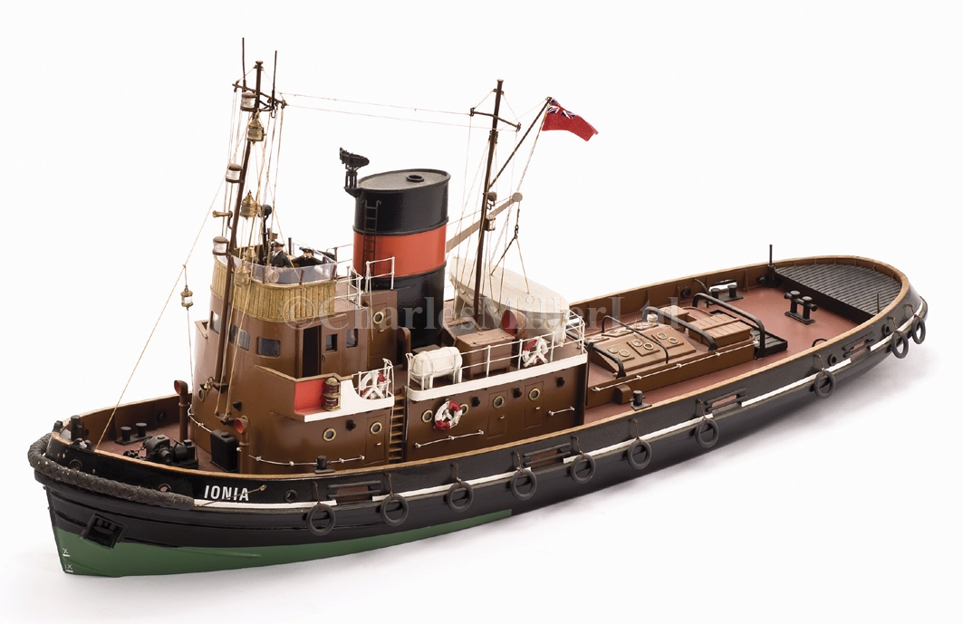 Lot 105 - A .3/16":1ft scale waterline model of the...