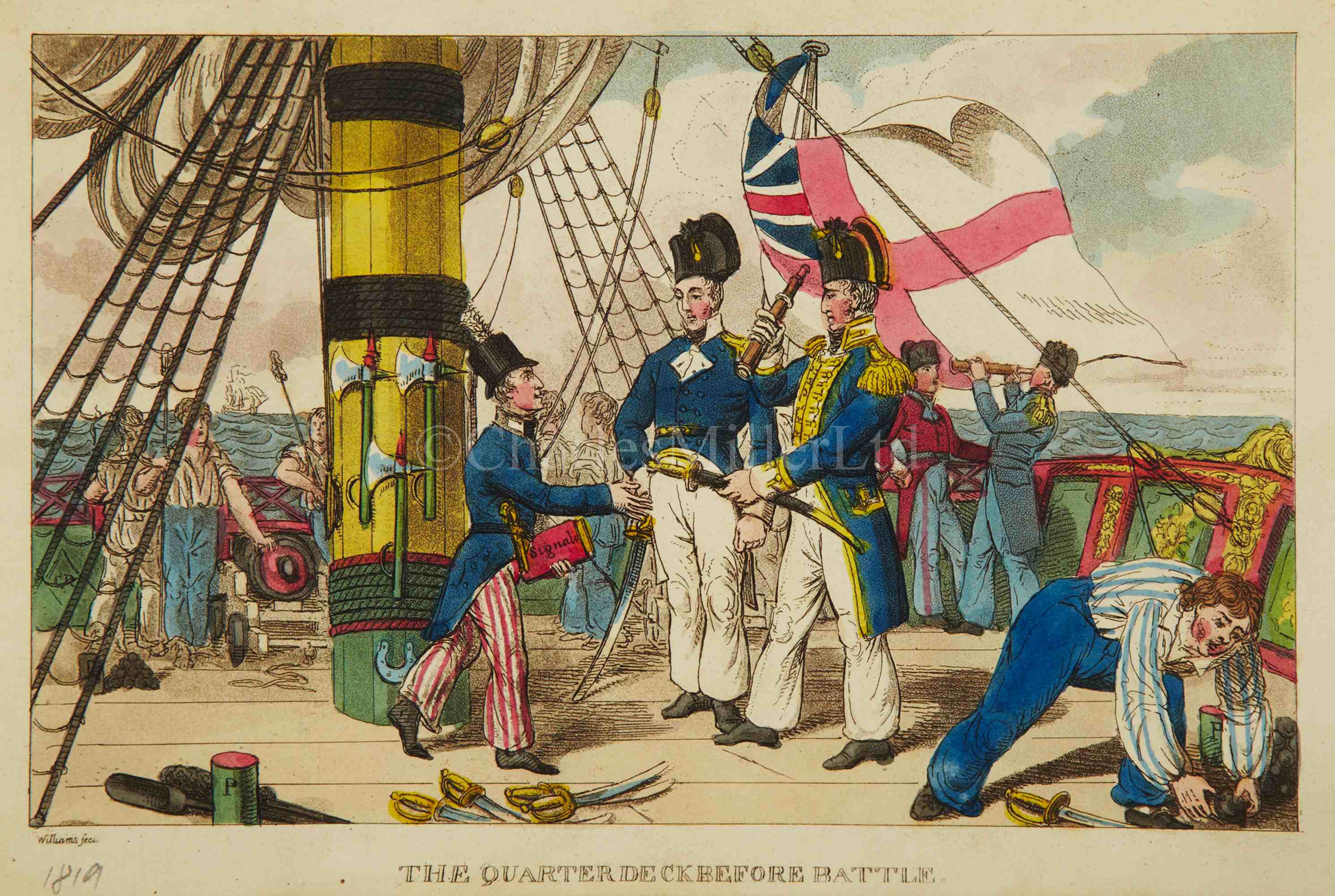 Lot 37 - AN ATTRACTIVE SET OF EARLY 19TH-CENTURY NAVAL.