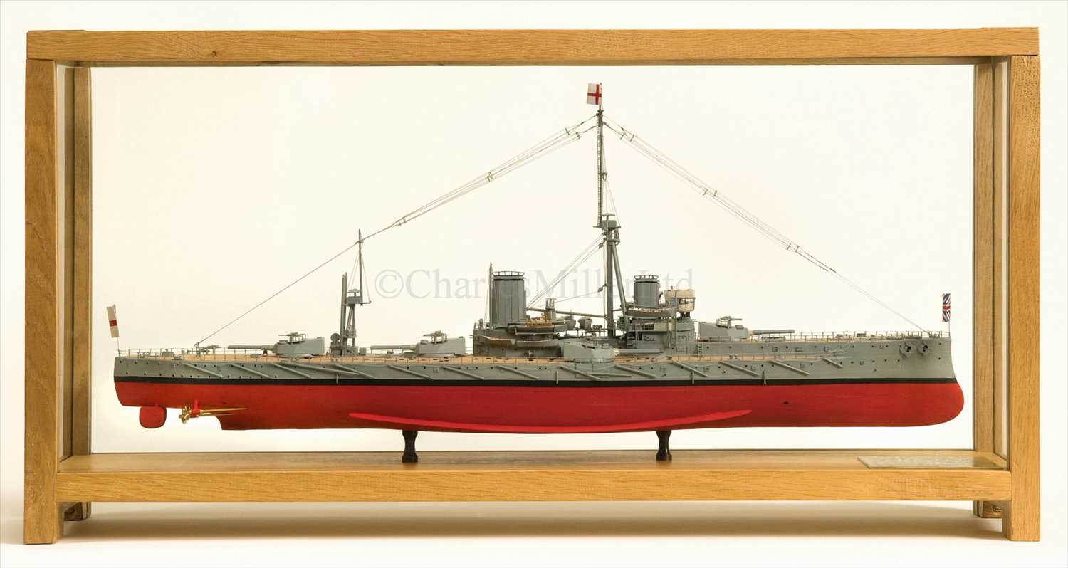 Lot 154 - A WELL-PRESENTED 1:96 SCALE MODEL OF H.M.S...
