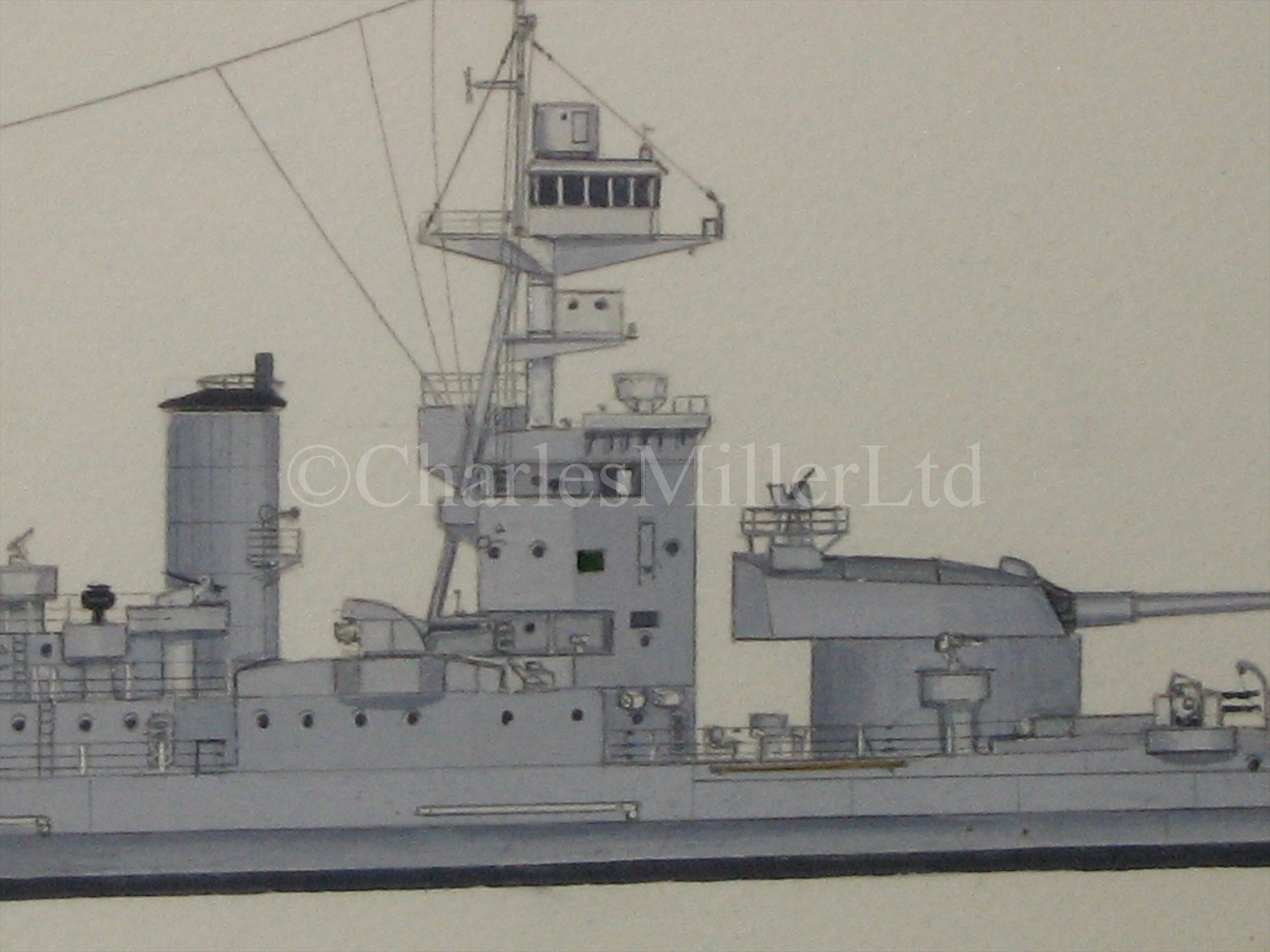 Lot 243 - ERIC DYKE (BRITISH, 1930-) Warship