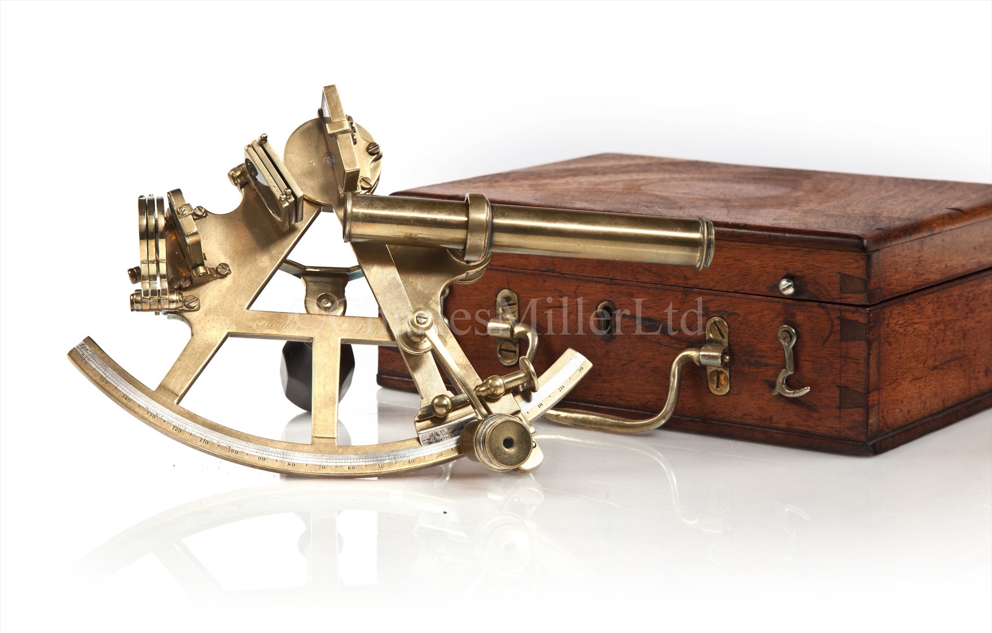 Lot 190 A 4¼in Radius Vernier Sextant By William