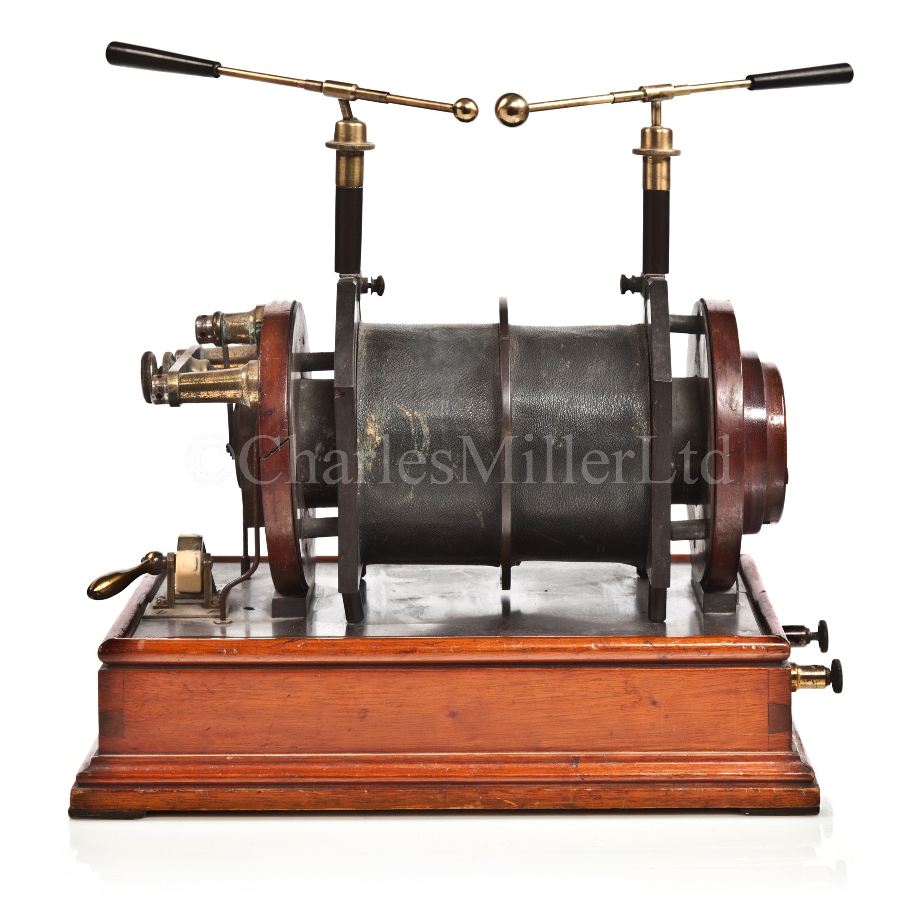 Lot 207 - A 19TH-CENTURY RUHMKORFF-TYPE INDUCTION...