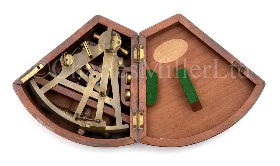 Lot 216 A Rare 5in Radius Miniature Brass Vernier