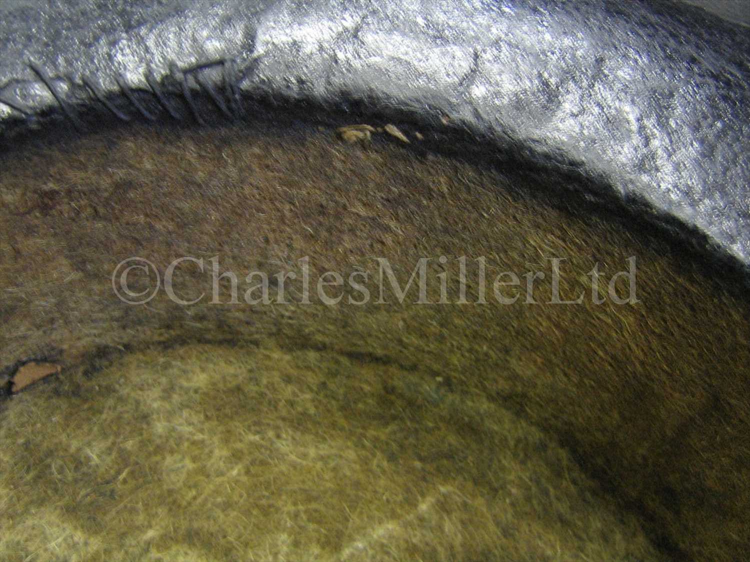 Lot 150 - A RARE 19TH-CENTURY SAILOR'S TARRED FELT...