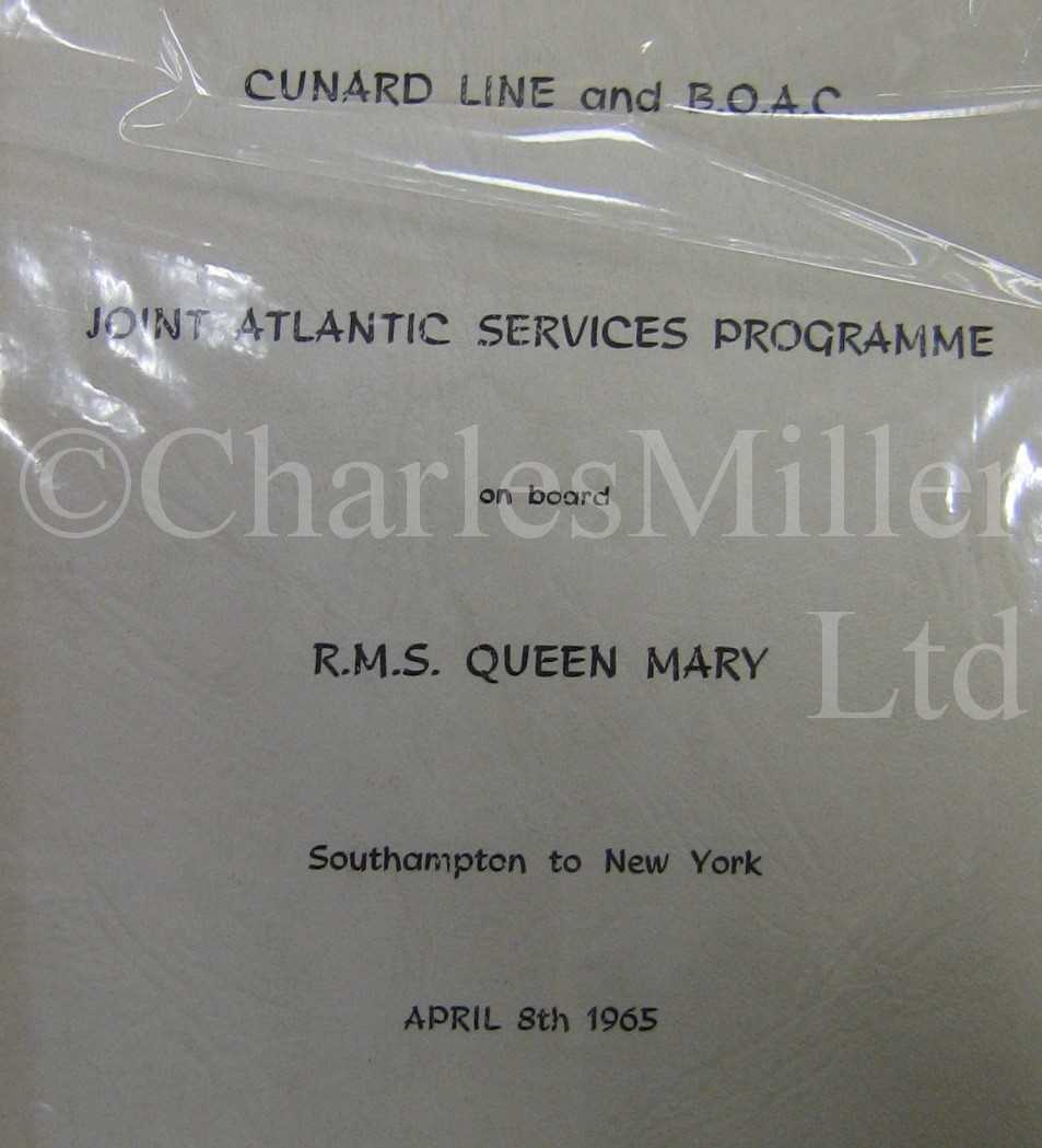 Lot 158 - A CUNARD HOUSE FLAG stitched on both