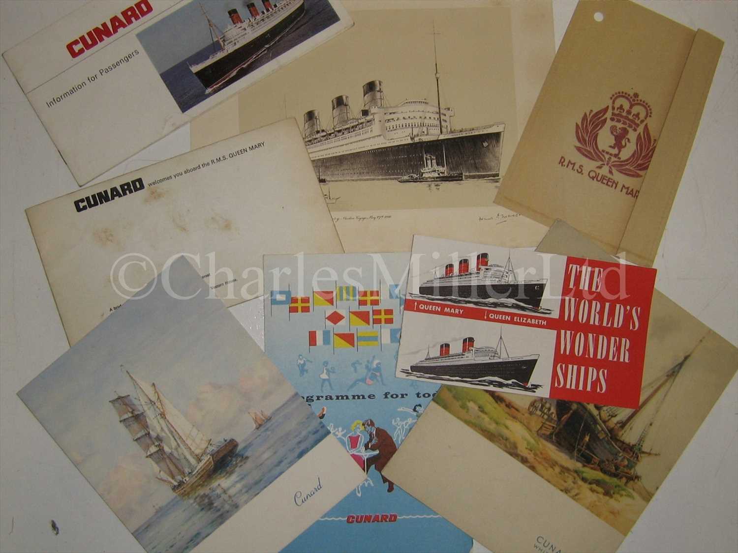 Lot 158 - A CUNARD HOUSE FLAG stitched on both