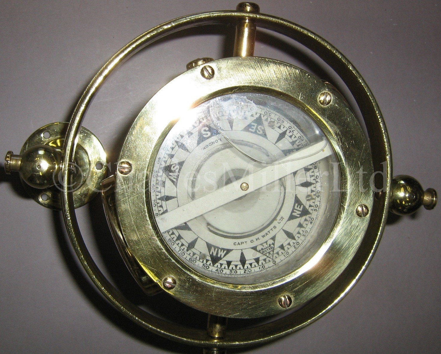Lot 230 A 20th Century Tell Tale Compass By