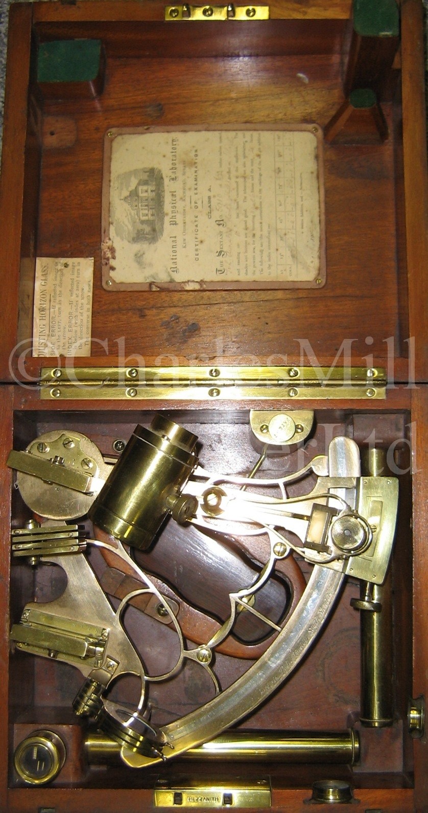 Lot 246 A 19th Century 6½in Radius Vernier Sextant