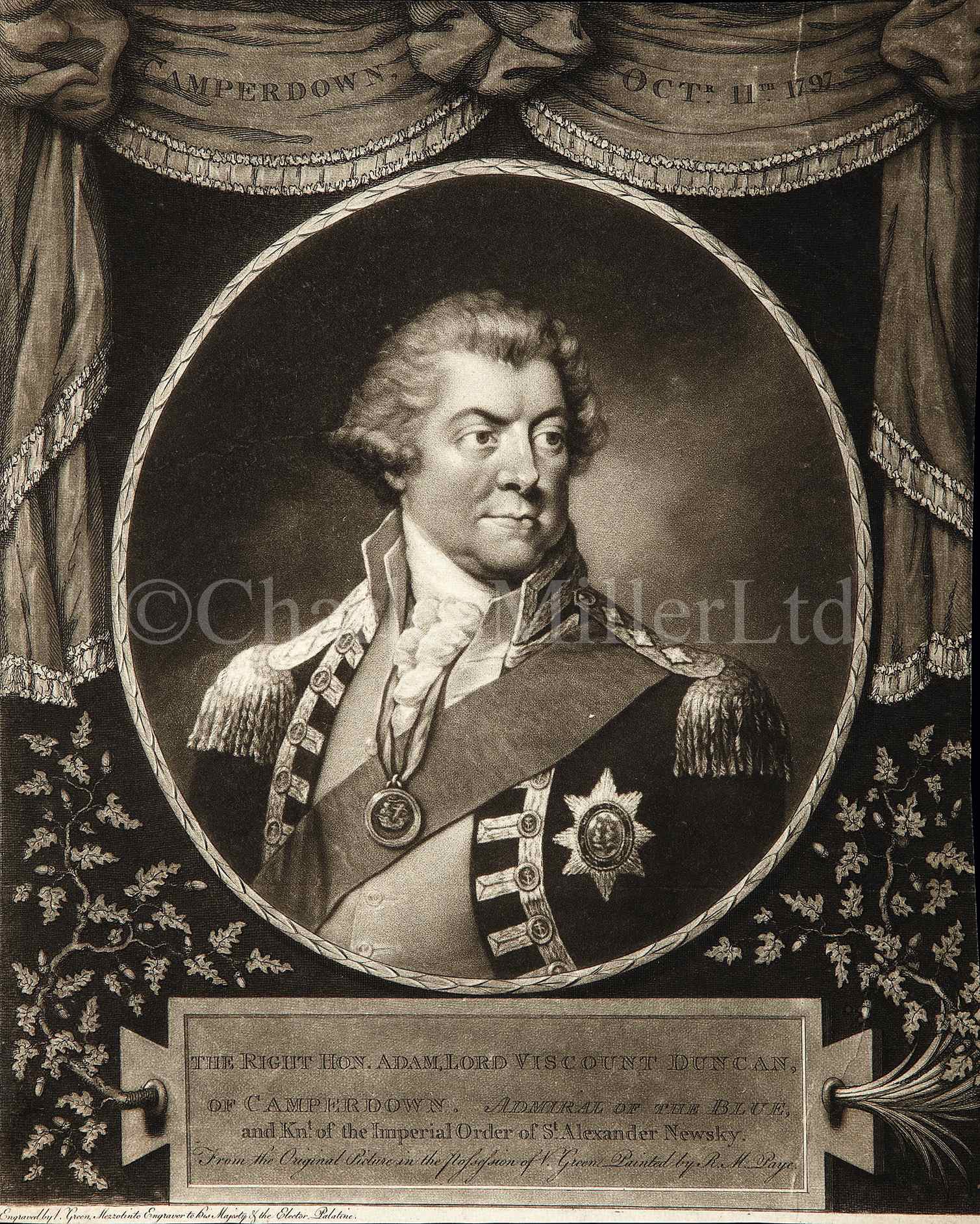 Lot 28 - 'THE RIGHT HON. ADAM, LORD VISCOUNT DUNCAN,