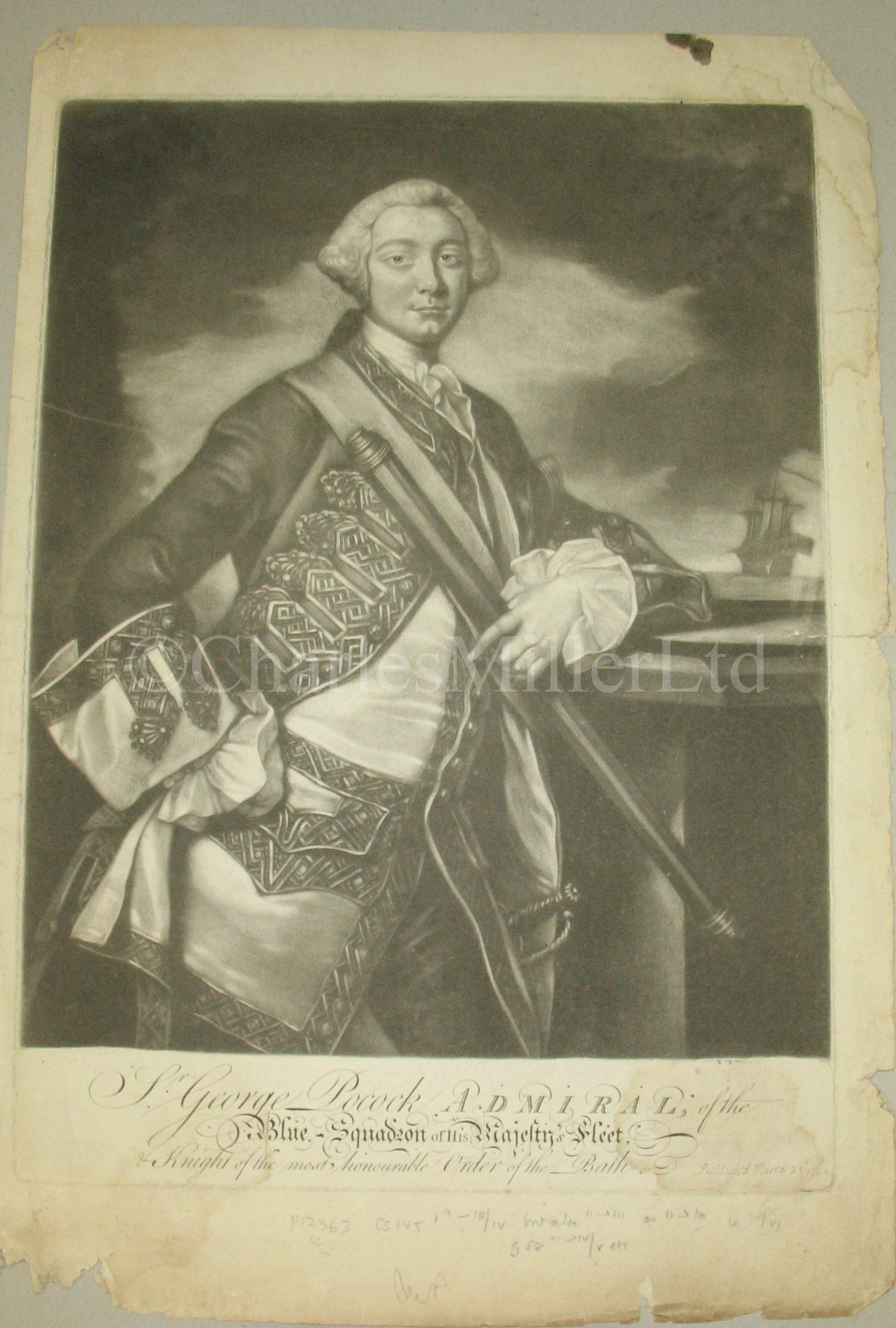 Lot 30 - 'SIR HUGH PALLISER BART' published by J.R.